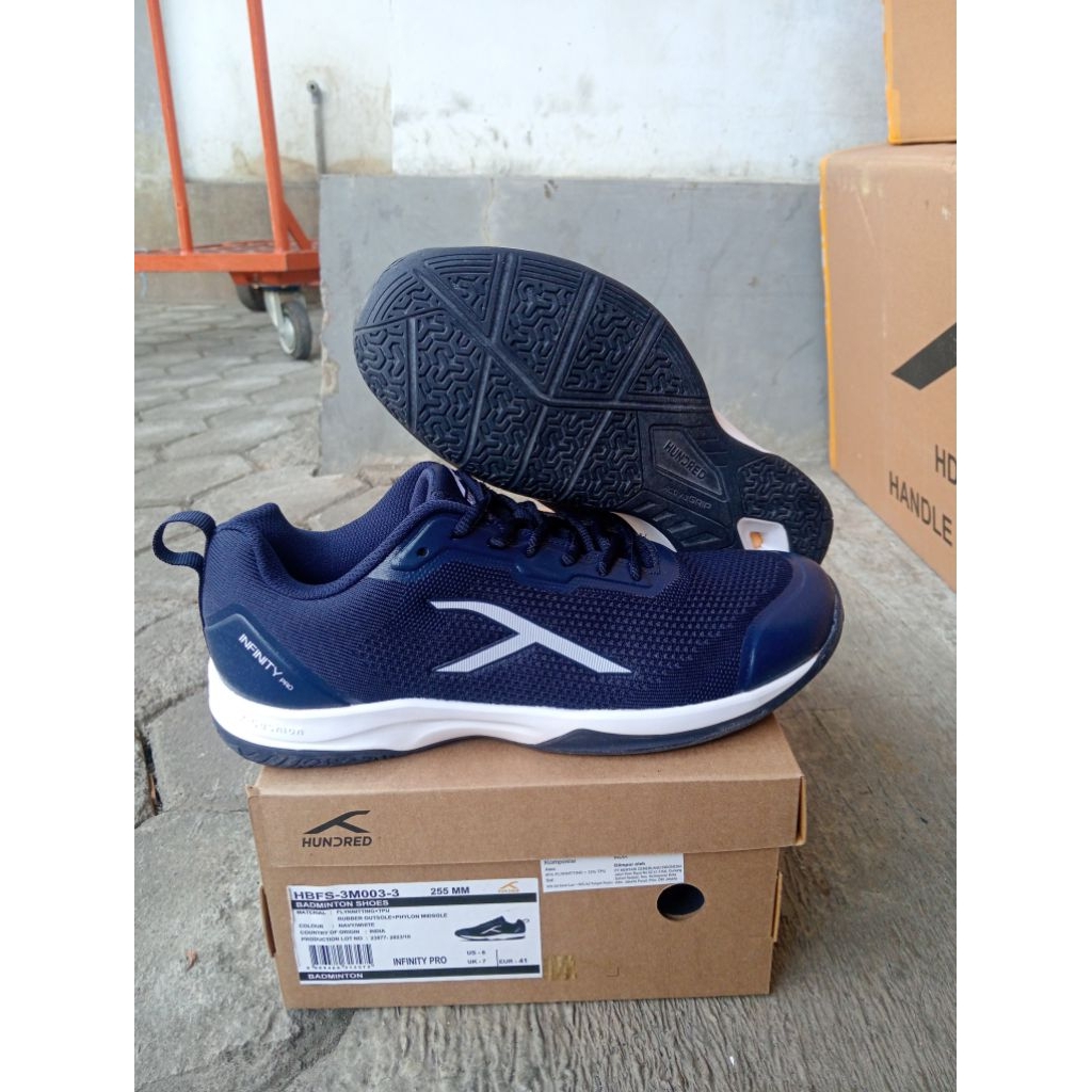 Jual sepatu badminton Hundred Infinity Pro original | Shopee Indonesia