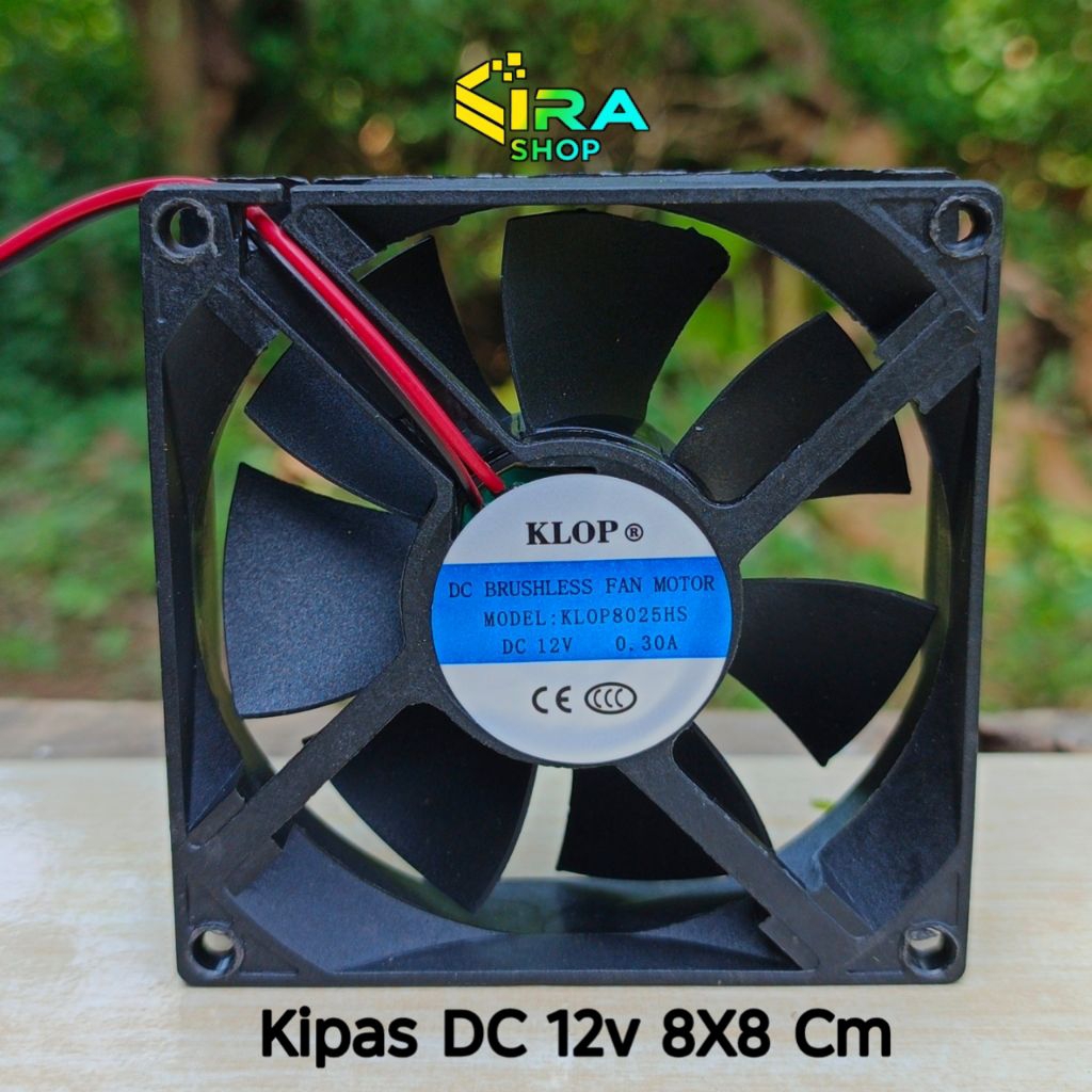 Jual Fan Kipas DC 8x8 12V 0.30A Klop High Speed | Shopee Indonesia