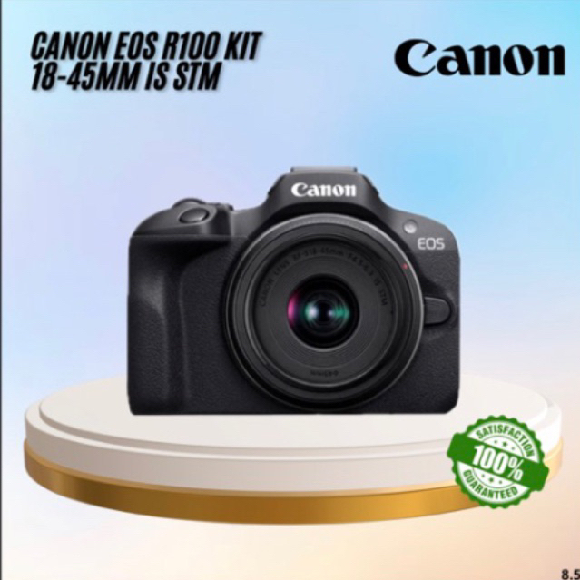 Jual Canon EOS R100 Kit RF-S 18-45mm IS STM – Mirrorless Camera ...