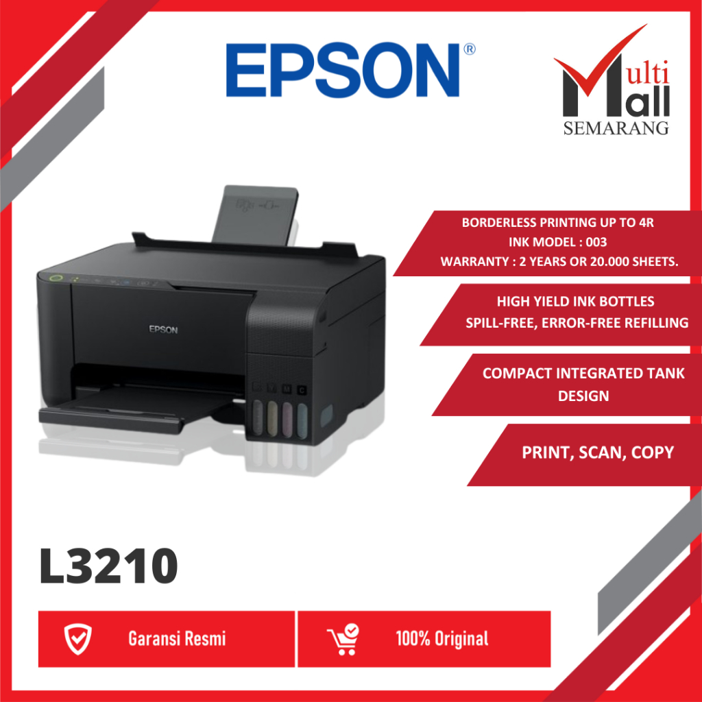 Jual Printer EPSON EcoTank L3210 All in One Ink Pengganti L3110 ...