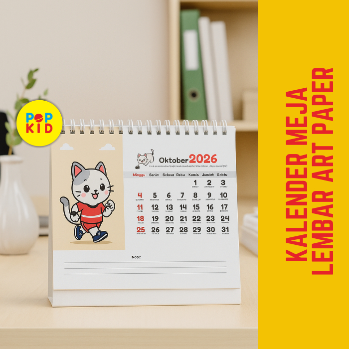 Jual PROMO KALENDER MEJA 2026 SERI GAMBAR KARTUN - KALENDER DUDUK ...