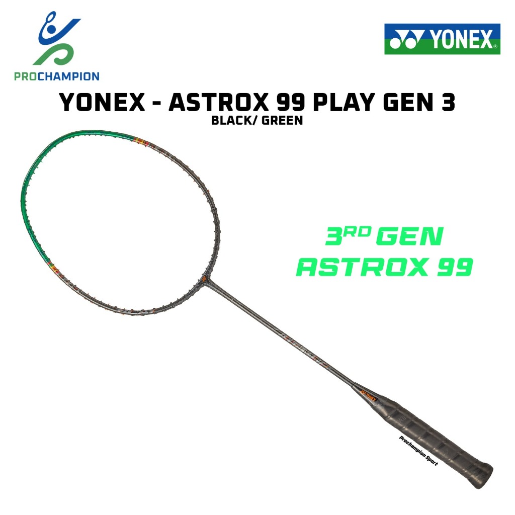 Jual Raket Badminton YONEX Astrox 99 Play Gen 3 Black Green | Shopee Indonesia