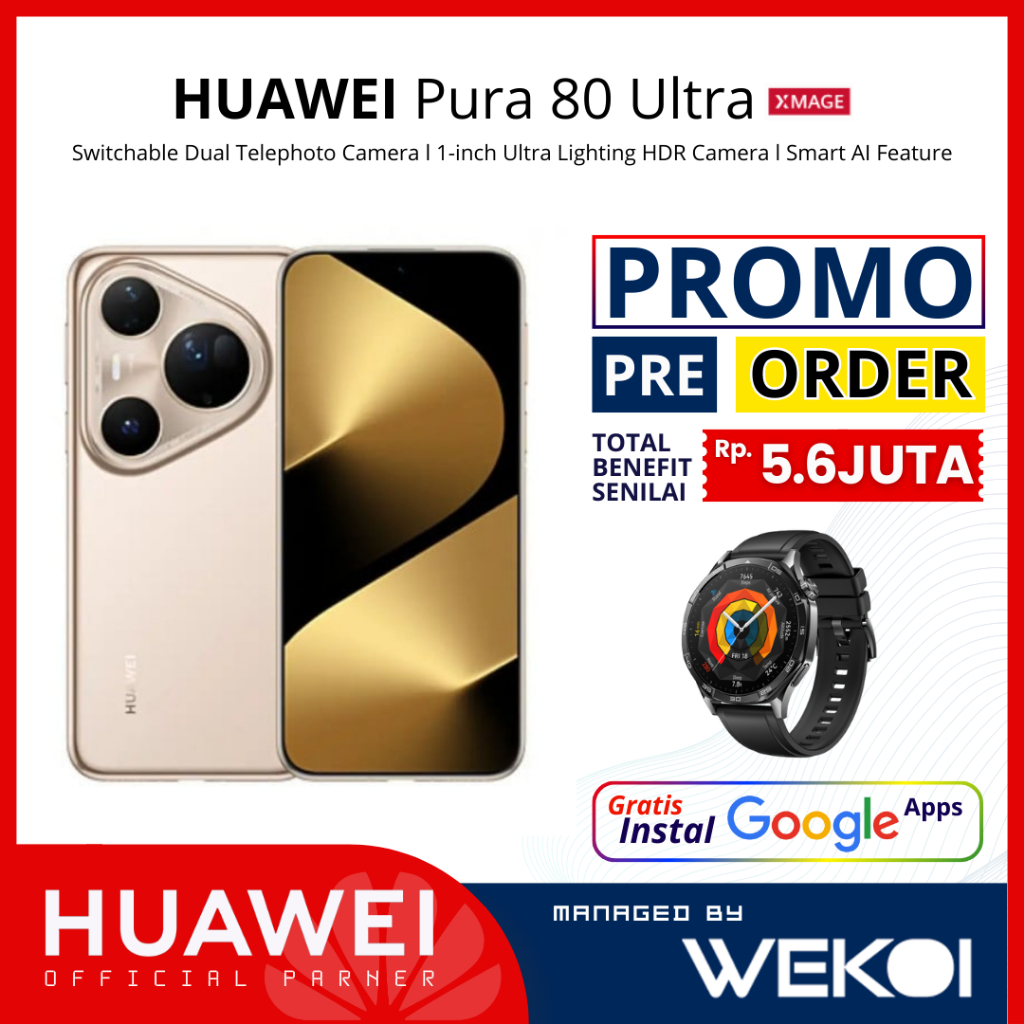 Jual HUAWEI Pura 80 Ultra Smartphone RAM 16GB ROM 512GB l 50MP ...