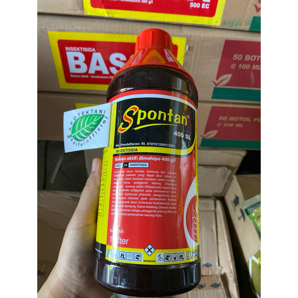 Jual SPONTAN 400 SL 1 LITER INSEKTISIDA ( Dimehipo 400 g/l ) | Shopee ...
