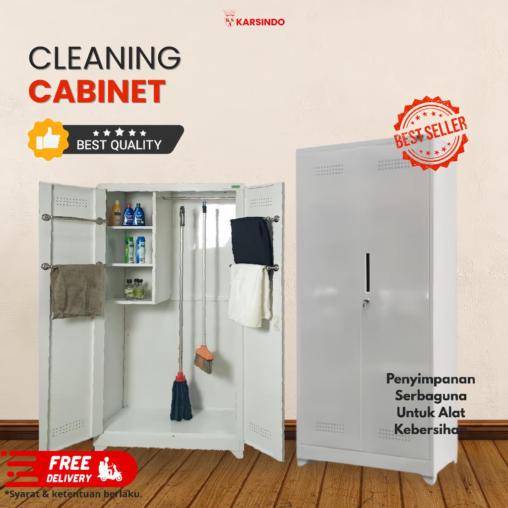 Jual Karsindo Lemari Alat Kebersihan 2 Pintu CC1 Lemari Sapu Lemari Pel ...
