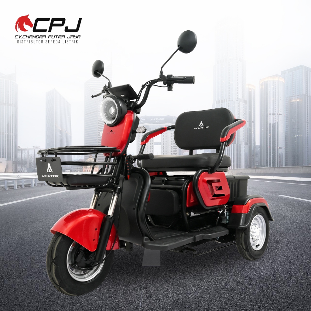 Jual Sepeda Listrik Roda Tiga Aviator AT 230 E-Bike 800 Watt By Pacific ...