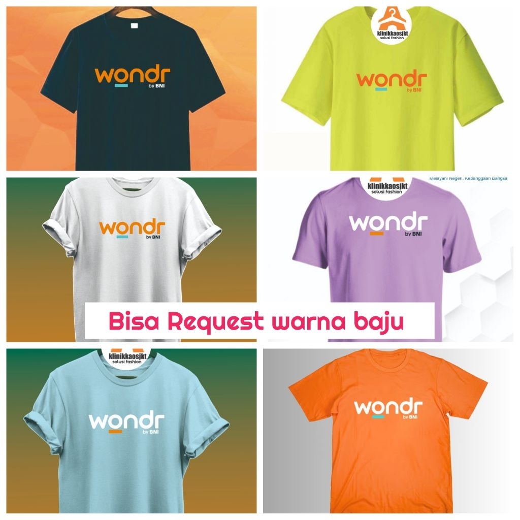 Jual Baju Wonder BNI banyak Model - Kaos BNI Wonder Perbankan Bisa ...
