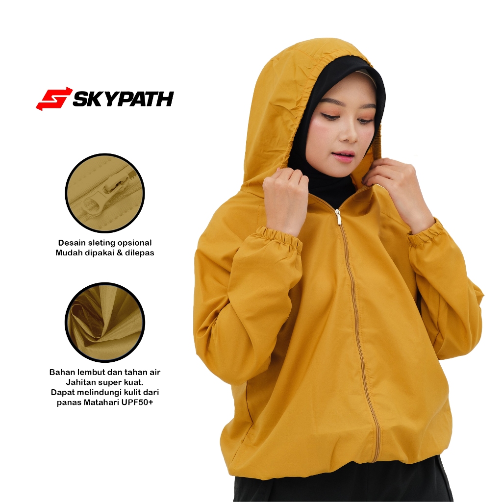 Jual SKYPATH -Jaket Parasut Pria Wanita Sporty Outdoor Hiking Running Anti UV Waterproof ...