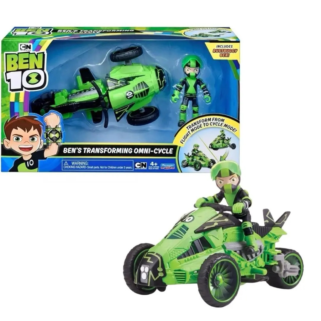 Jual Ben10 : Ben's Transforming Omni Cycle and Ben Playset | Shopee ...