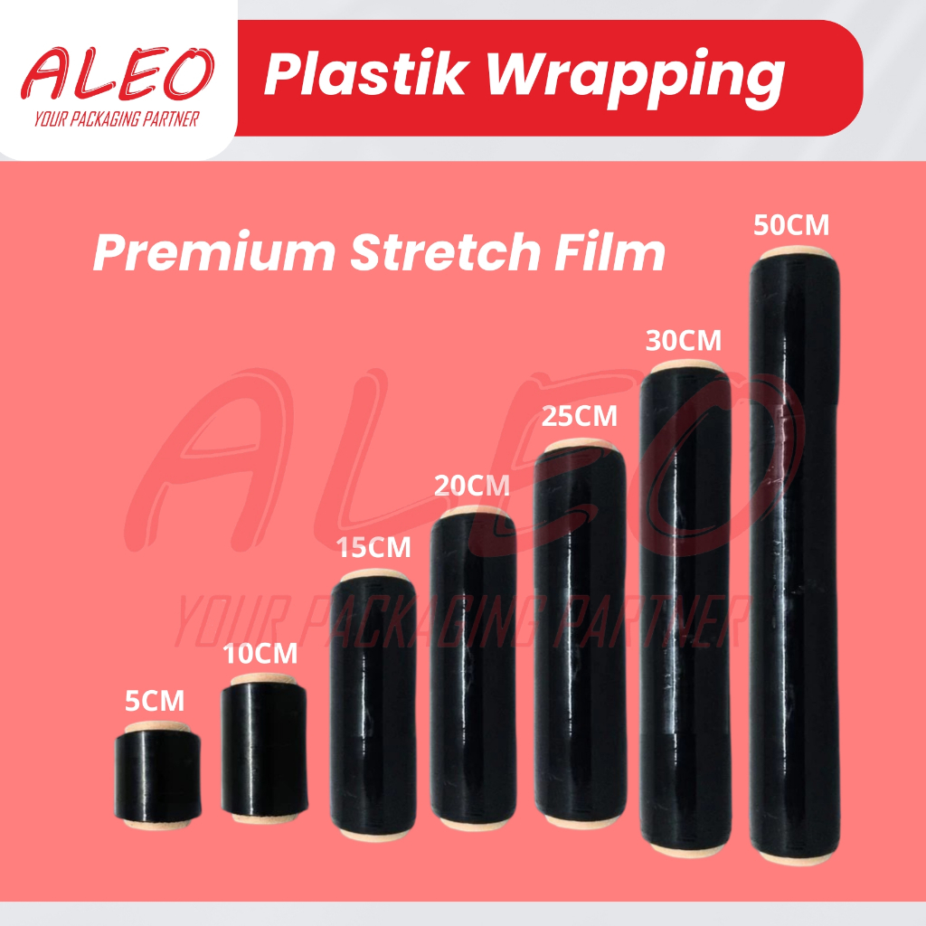 Jual Plastik Wrapping Barang / Stretch Film HITAM WATERPROOF 5cm 10cm ...
