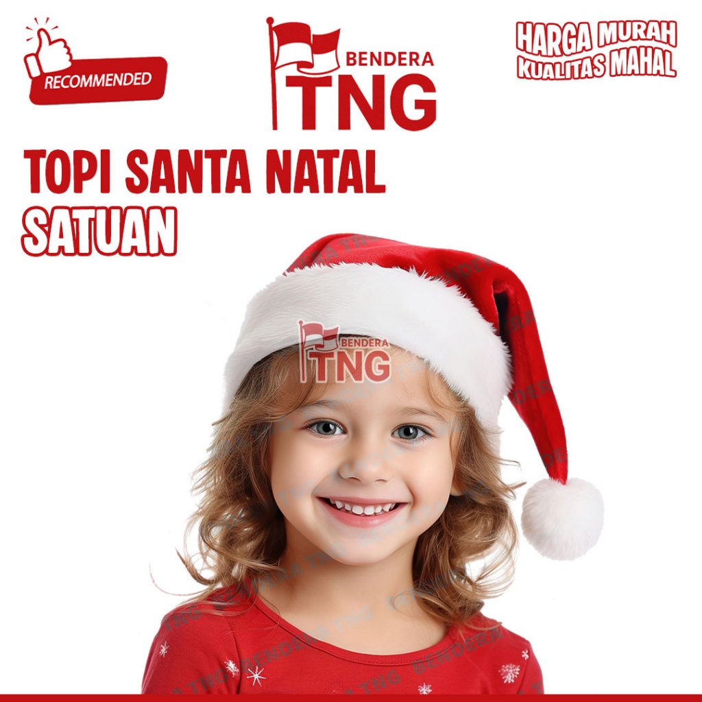 Jual Topi Natal christmas hat / Topi Santa Claus Christmas Polos Tebal ...
