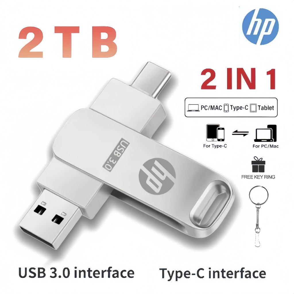 Jual HP Pendrive 3 in 1 High Speed Rotating Usb Flash Drive 1TB 2TB ...