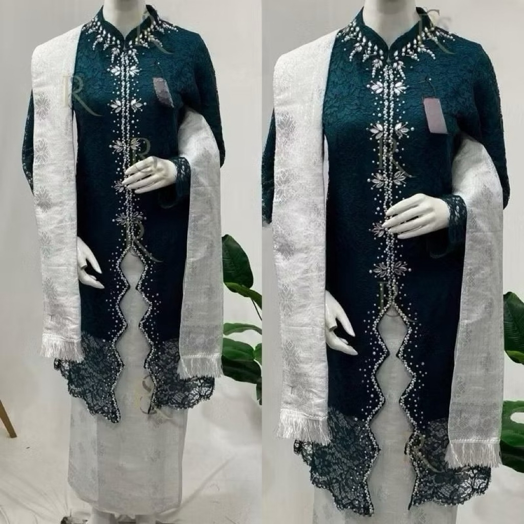 Jual Realpick Set Kebaya Brukat Payet Yura / Kebaya Modern / Kebaya Ibu ...