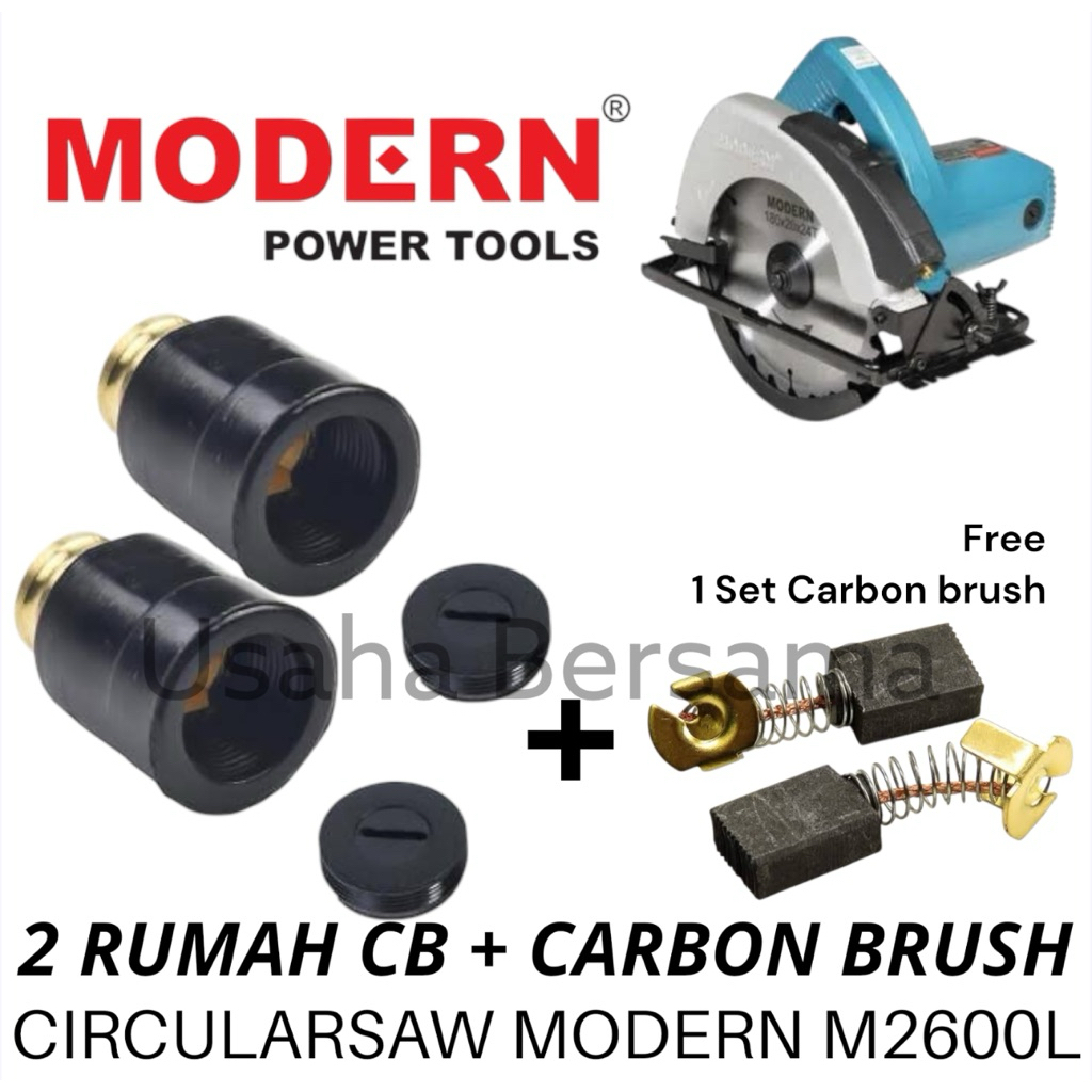 Jual 2 SET RUMAH CARBON BRUSH + CARBON BRUSH M2600L CIRCULARSAW MODERN ...