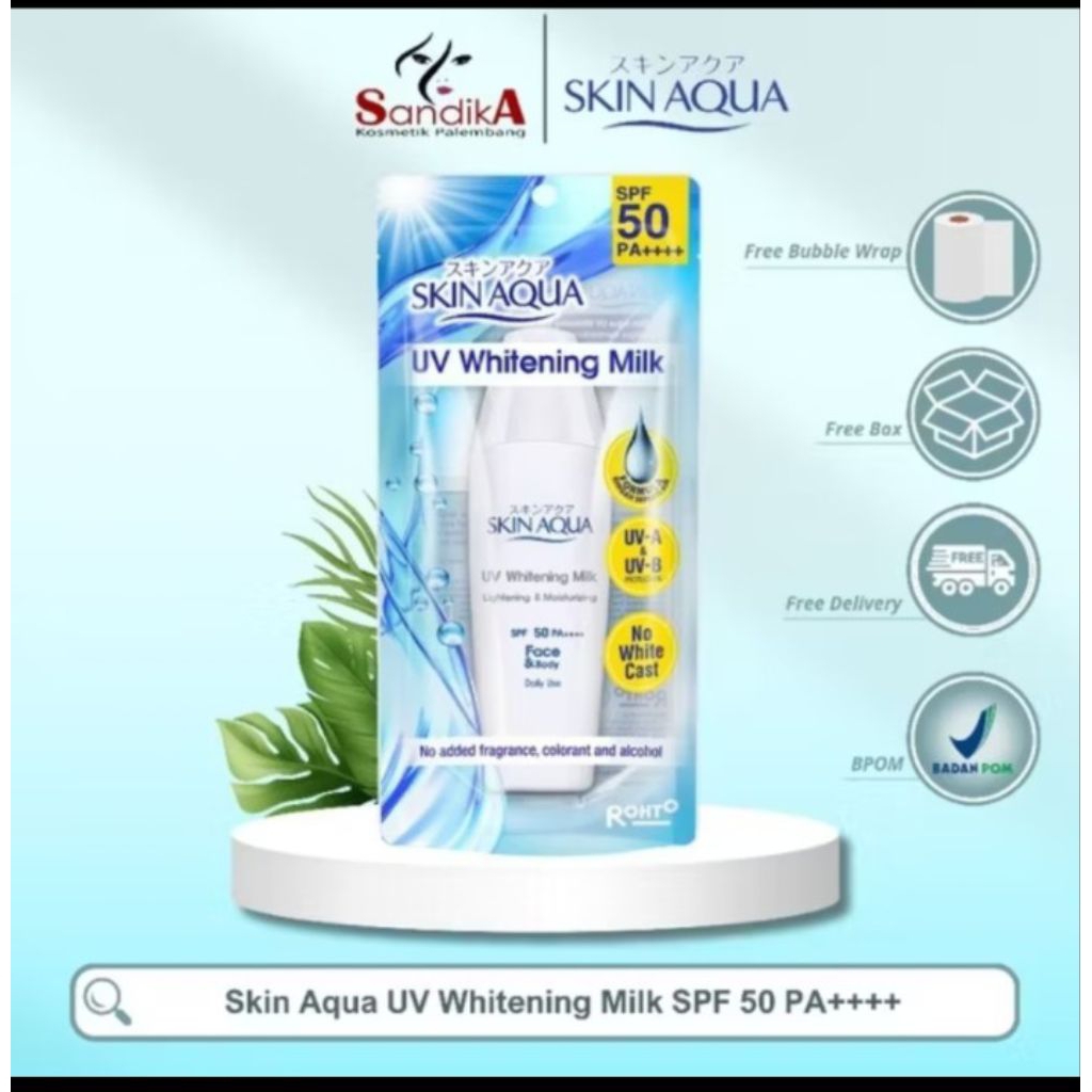 Jual Skin Aqua UV Whitening Milk SPF 50 PA+++ | Shopee Indonesia