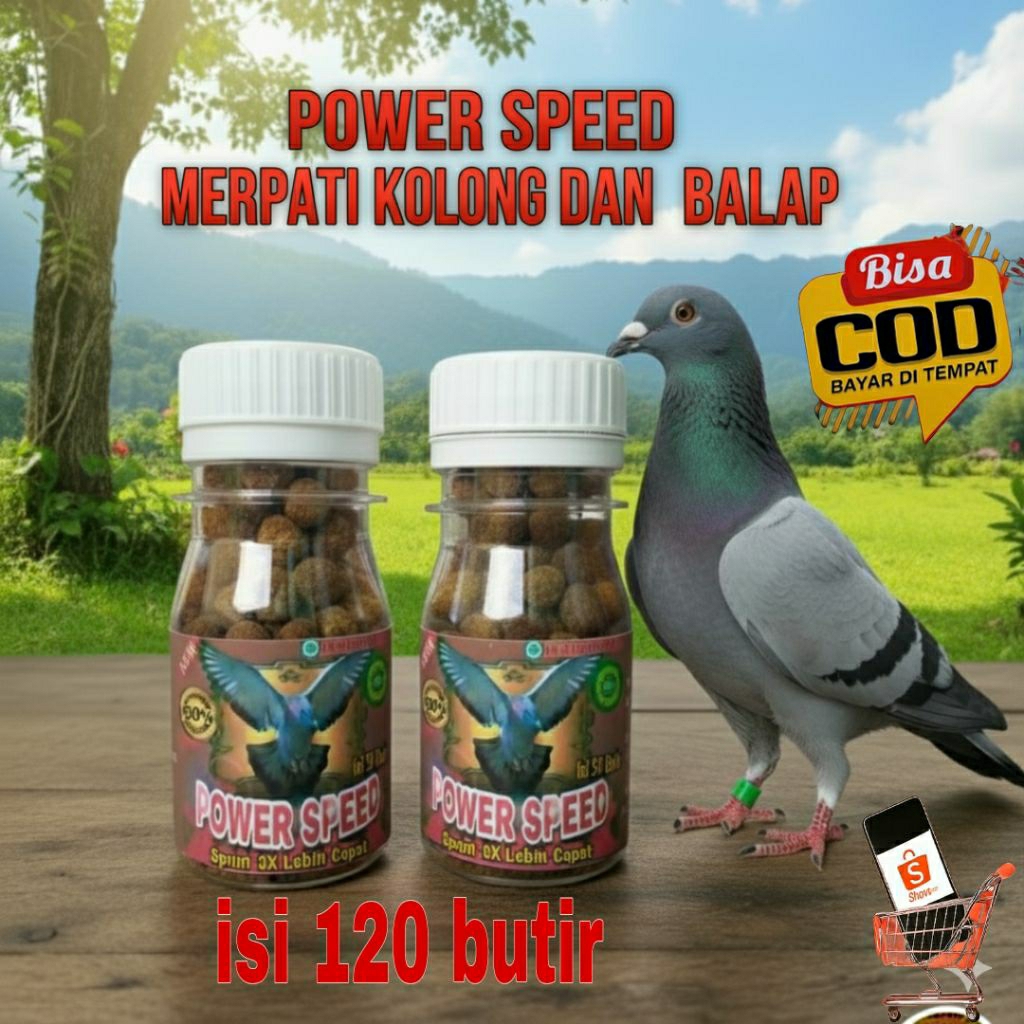 Jual NEW!!! PIL POWER SPEED JAMU MERPATI KOLONG DAN BALAP ISI 50-100 ...