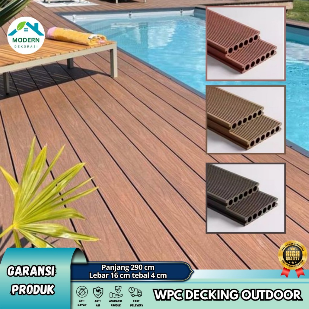 Jual Lantai Decking WPC Outdoor Decking WPC FLOORING Lantai kayu ...