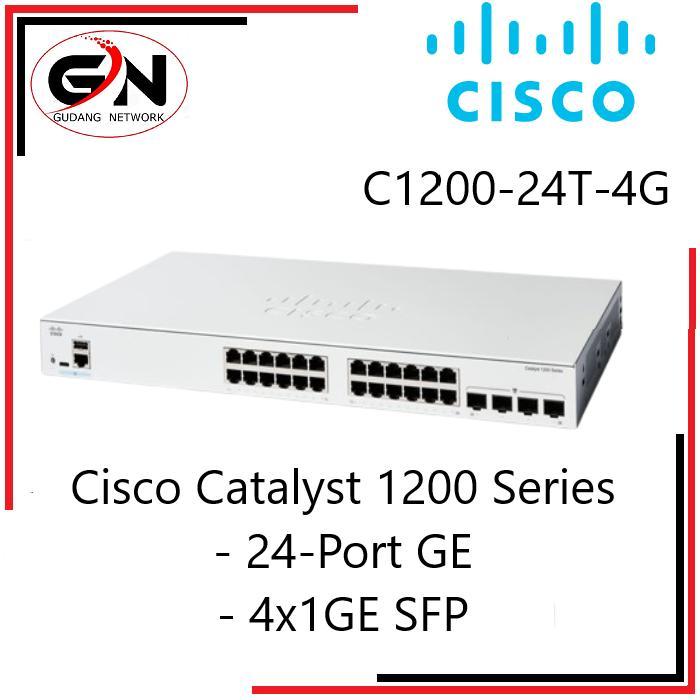 Jual Cisco C1200-24T-4G Smart Switch, Catalyst 1200 24-port GE, 4x1G ...