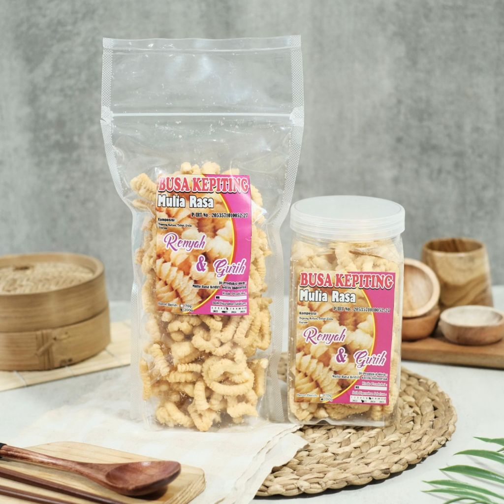 Jual Busa Kepiting/Untuk Yuyu /Oleh-oleh Cemilan Gurih Renyah Kemasan ...