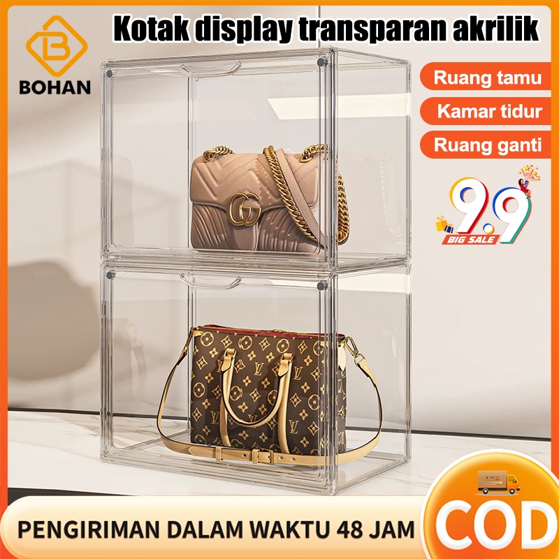 Jual Bohan Transparent Storage Display Box XXL/ Kotak Penyimpanan ...