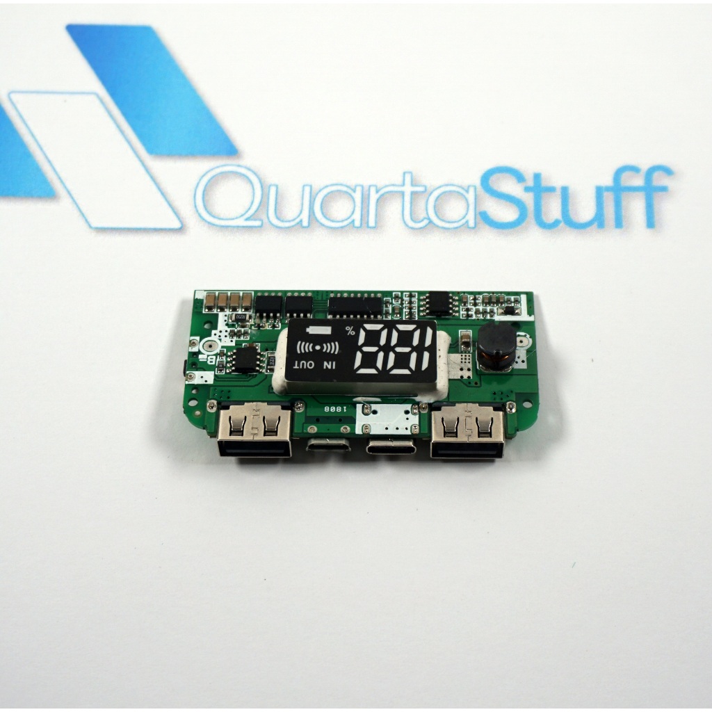 Jual Modul Power Bank With LCD DIY 2 Slot USB 1A 2.1 KIT Powerbank ...