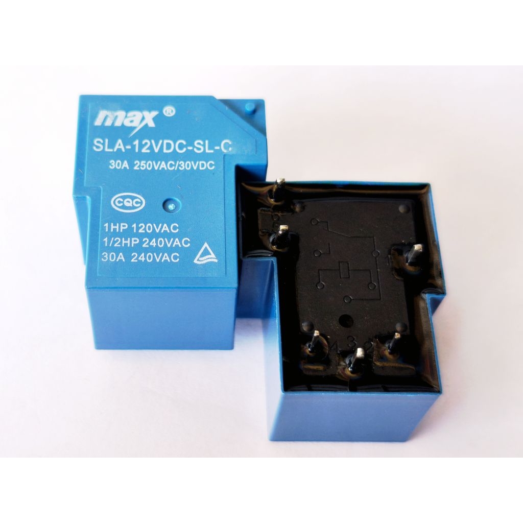 Jual MAX Relay Kodok 6 Pin Kaki 12V / 24V 30A Asli | Shopee Indonesia
