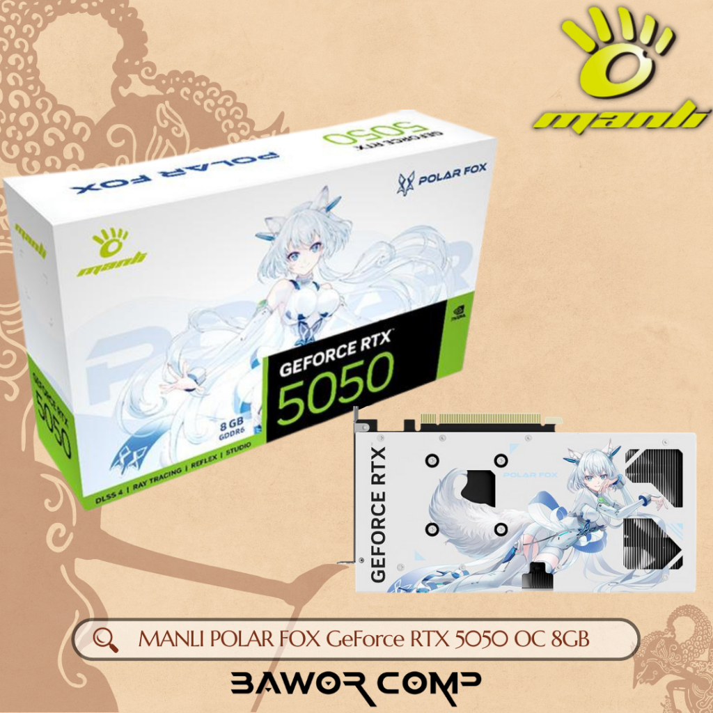 Jual Manli GeForce RTX 5050 Polar Fox OC 8GB | VGA Card Nvidia GDDR6 ...