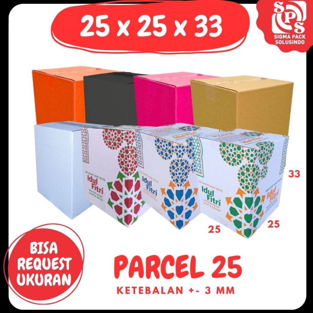 Jual Kardus Parcel 25x25x32 Kardus Kecil / Dus Packing/ Box Parcel ...