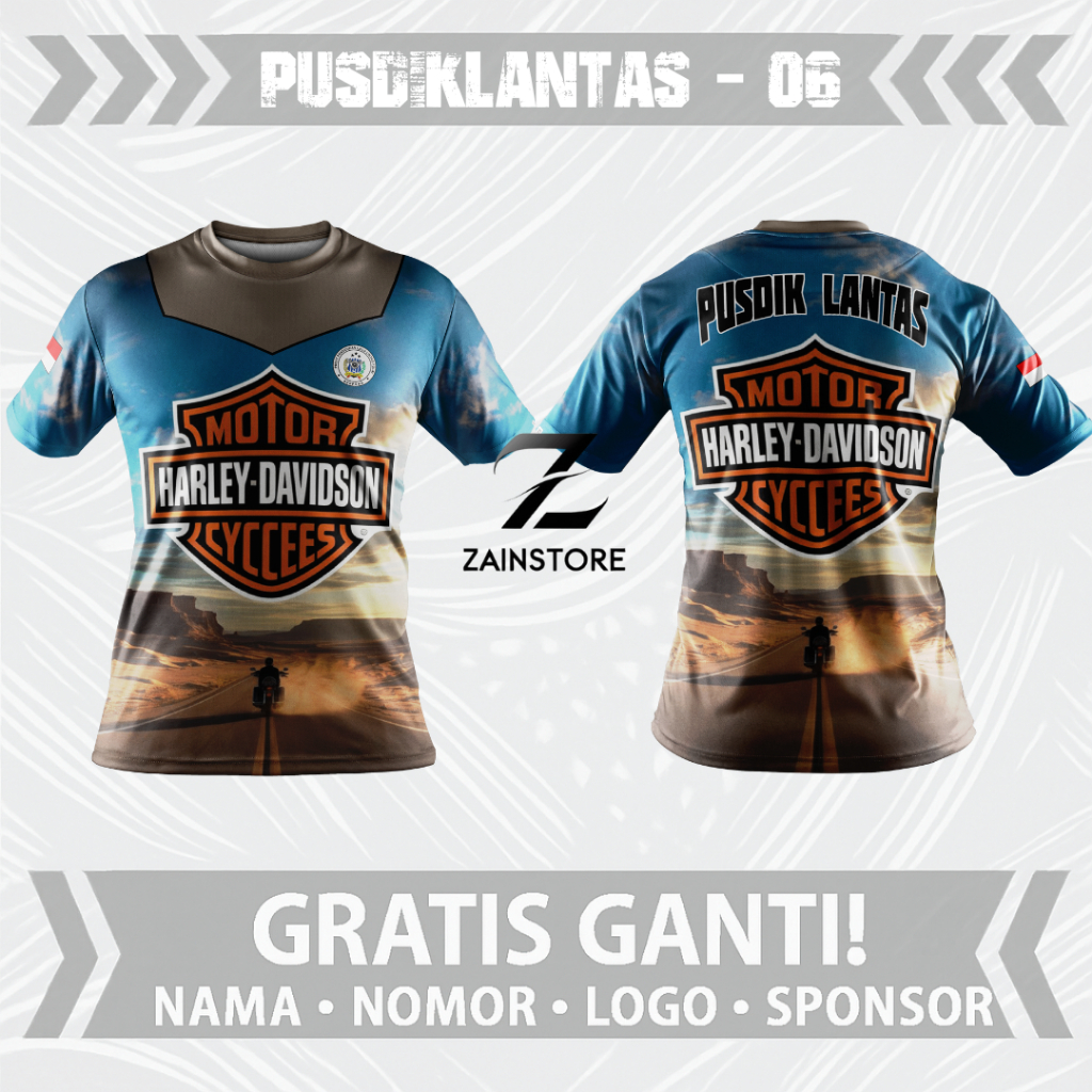 Jual JERSEY POLANTAS PUSDIKLANTAS - 06 FULLPRINT SUBLIME / KAOS PUSDIK ...