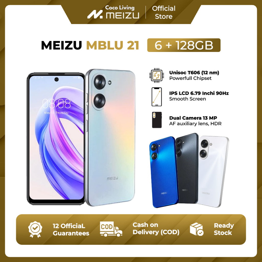 Jual Meizu Mblu 21 RAM 6/128 Smartphone Layar 6,79" Baterai 4900mAh Ultra Slim | Shopee Indonesia