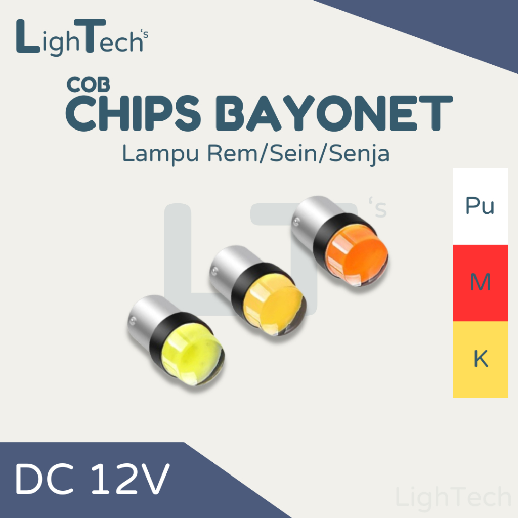 Jual Lampu LED COB Chips 1156 BA15S / 1157 BAY15D Diam / Kedip 12V ...
