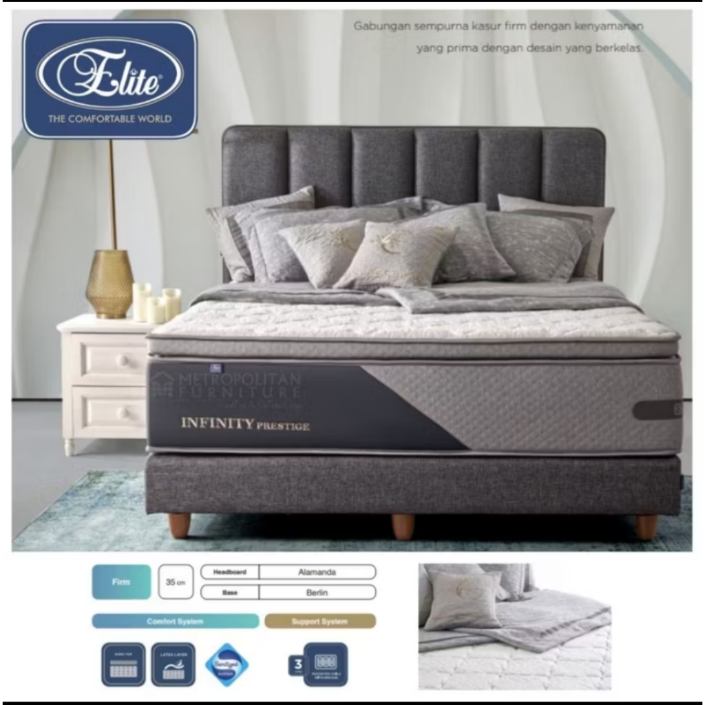 Jual Elite Springbed Infinity Prestige Pillowtop Mattress (Beli Kasur ...