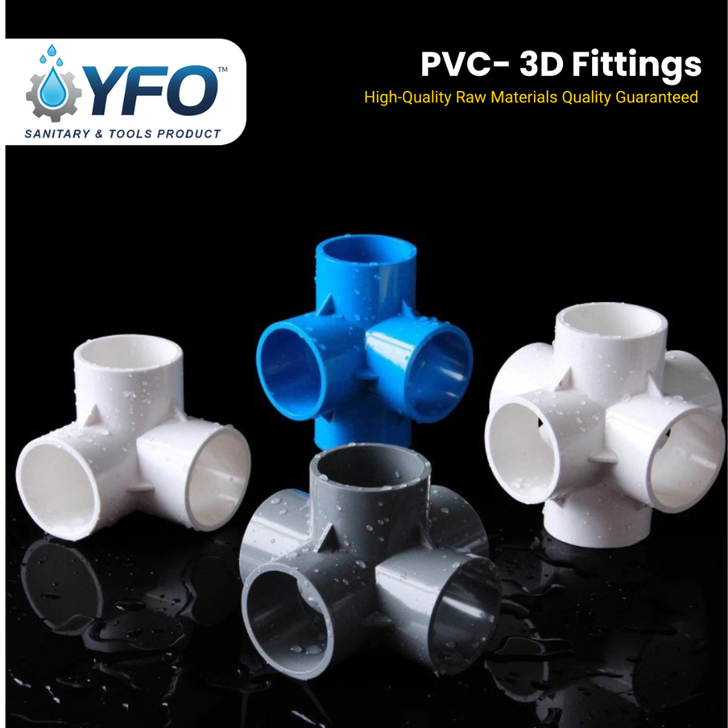 Jual TEE FITTING PIPA T AW PVC 1/2” 3/4” 1” INCH SAMBUNGAN PIPA TIGA ...