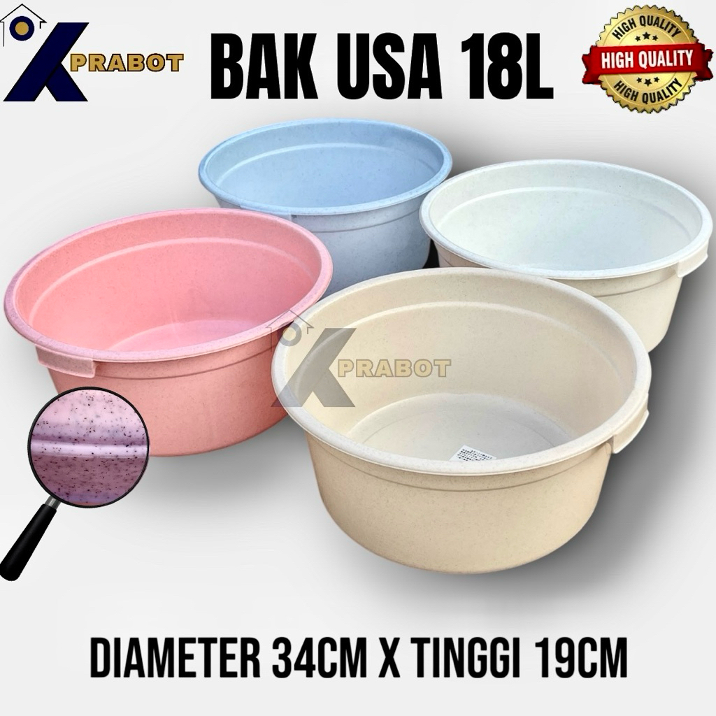 Jual Bak Ember Bulat 18 Liter Hyper Ceramic / BAK USA 21 - Kprabot ...