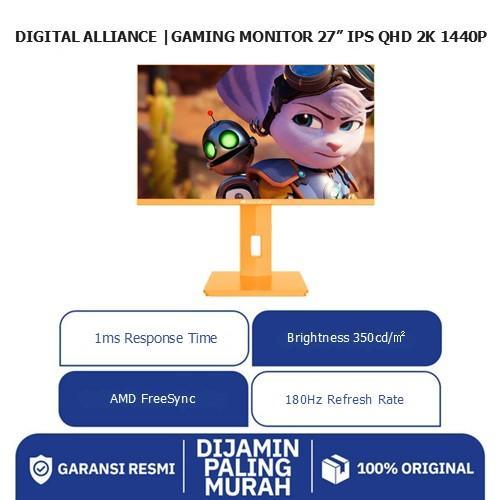 Jual DIGITAL ALLIANCE GAMING MONITOR 27 INCH IPS QHD 2K 1440P 1MS 180HZ ...