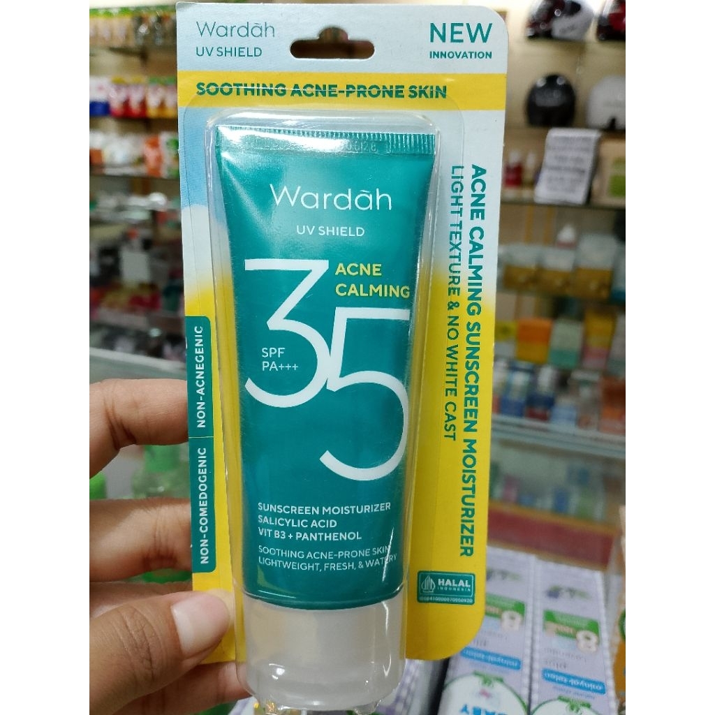 Jual Wardah uv shield acne calming spf 35 pa+++ 35ml | Shopee Indonesia