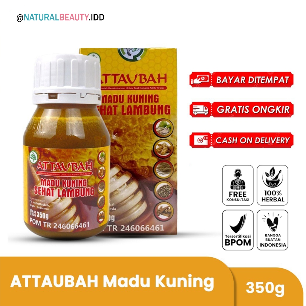 Jual MADU KUNING Premium ATTAUBAH Madu Asam Lambung Dan Gerd Imboost ...