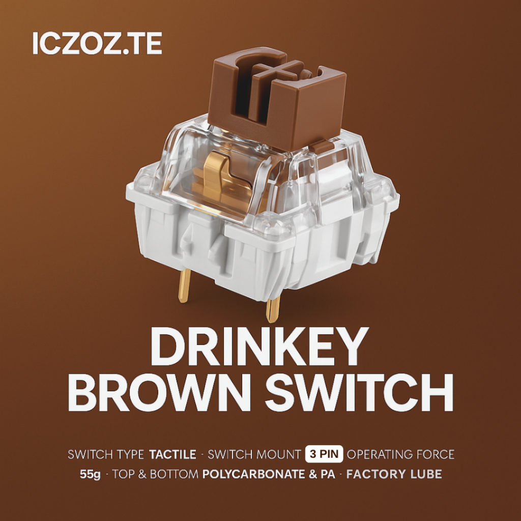 Jual 10pcs - Drinkey Brown Tactile Switch Mechanical Keyboard Dustproof ...