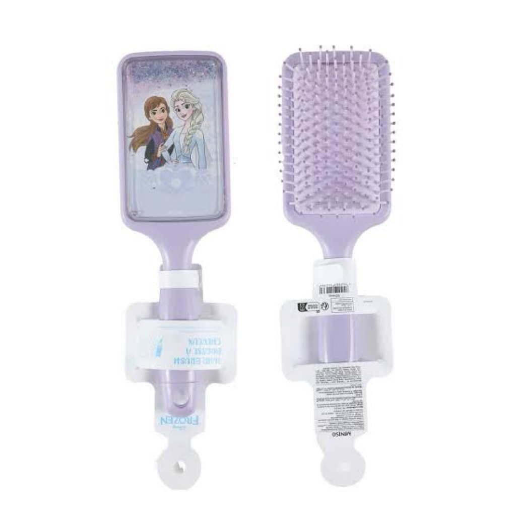 Jual MINISO DISNEY FROZEN PADDLE BRUSH GLITTER HAIR BRUSH SISIR RAMBUT ...