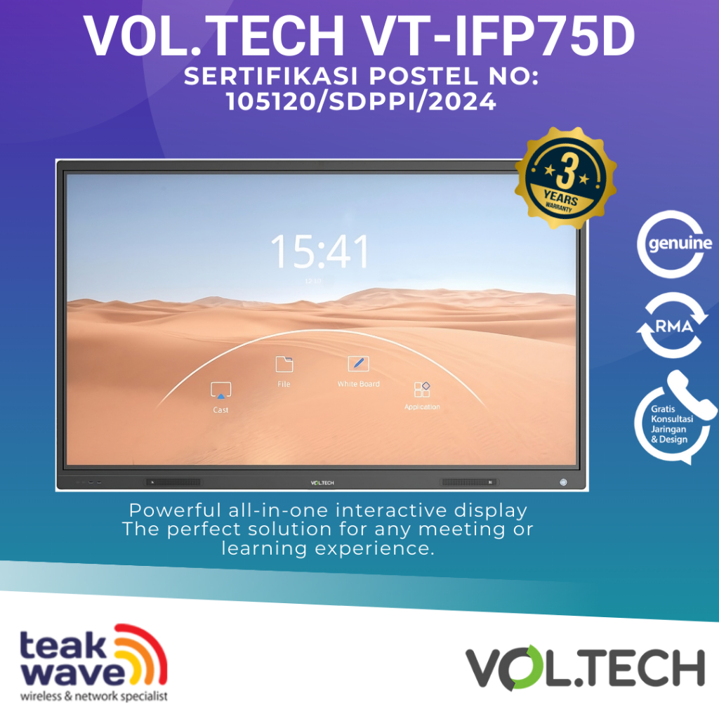 Jual Voltech IFP 75 inc VT-IFP75D Interactive Flat Panel 75inc | Shopee ...