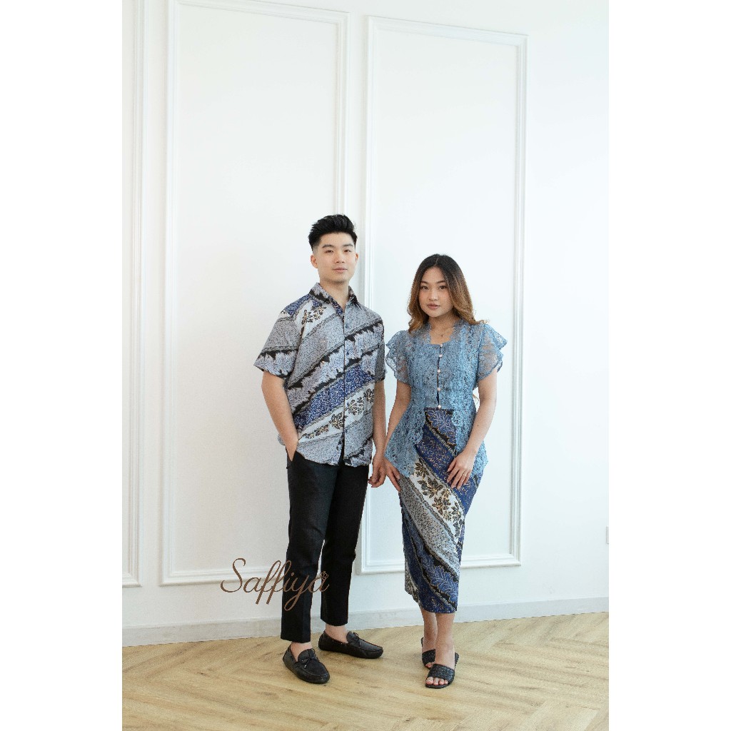 Jual SAFFIYA-Couple Rosemary Batik NEW | Dress & Kebaya Batik Modern ...