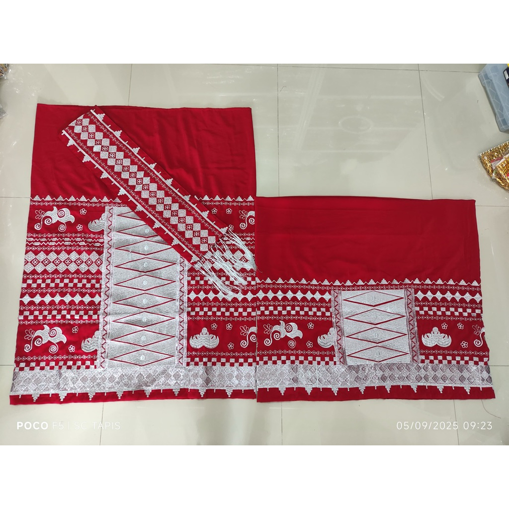 Jual kain sarung bawahan adat tradisional kain tapis lampung bordir ...