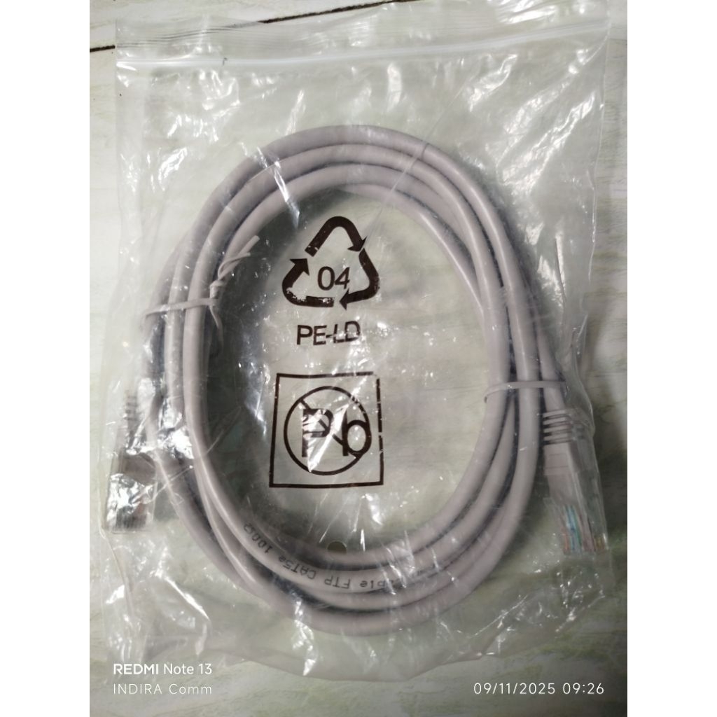 Jual KABEL LAN UTP RJ45 8 PIN ORIGINAL BAWAAN DVR NVR HIKVISION ...