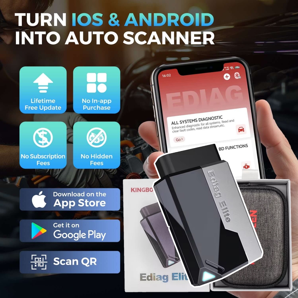 Jual KINGBOLEN EDIAG ELITE Free Update CANFD&FCA All System Diagnostic ...