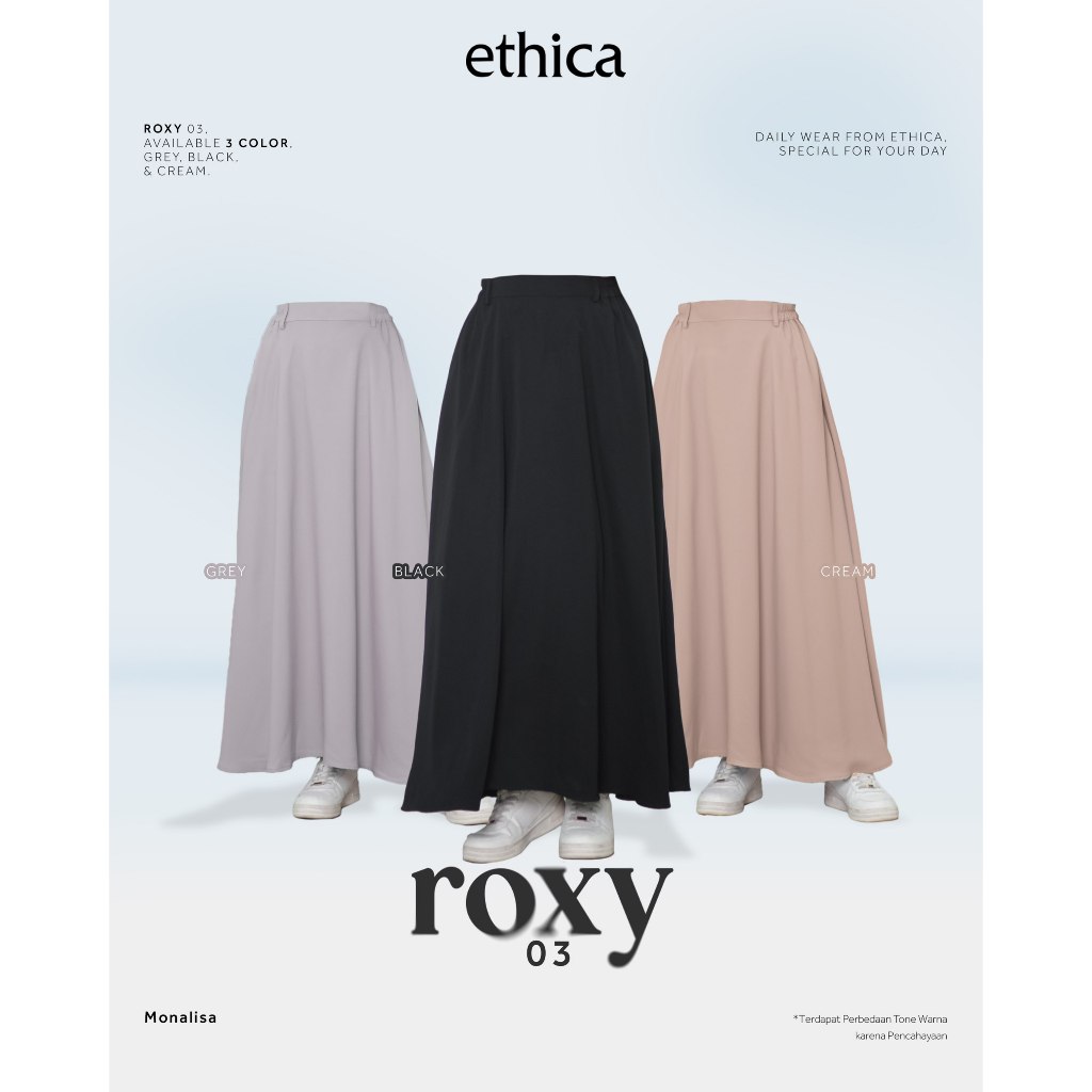 Jual BAWAHAN ROK ETHICA ROXY 03 ADA 3 PILIHAN WARNA/ROK | Shopee Indonesia