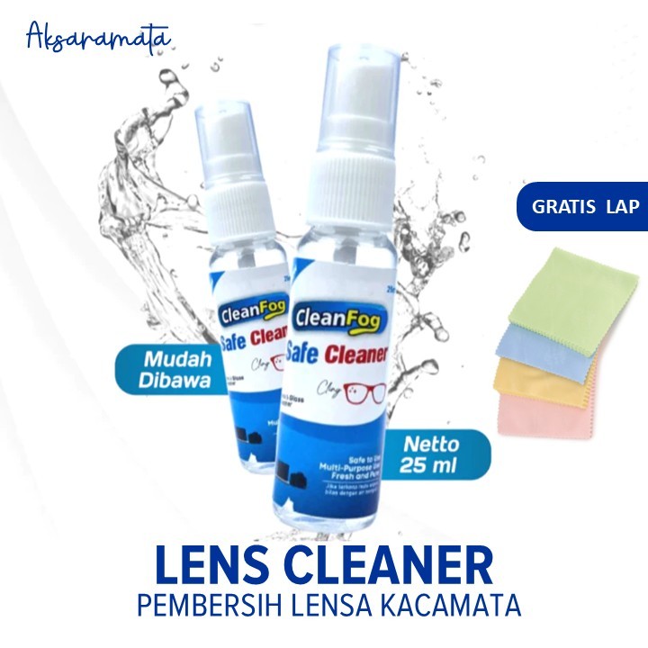 Jual Pembersih Kacamata + Gratis Lap Microfiber | Lens Cleaner 25ml ...