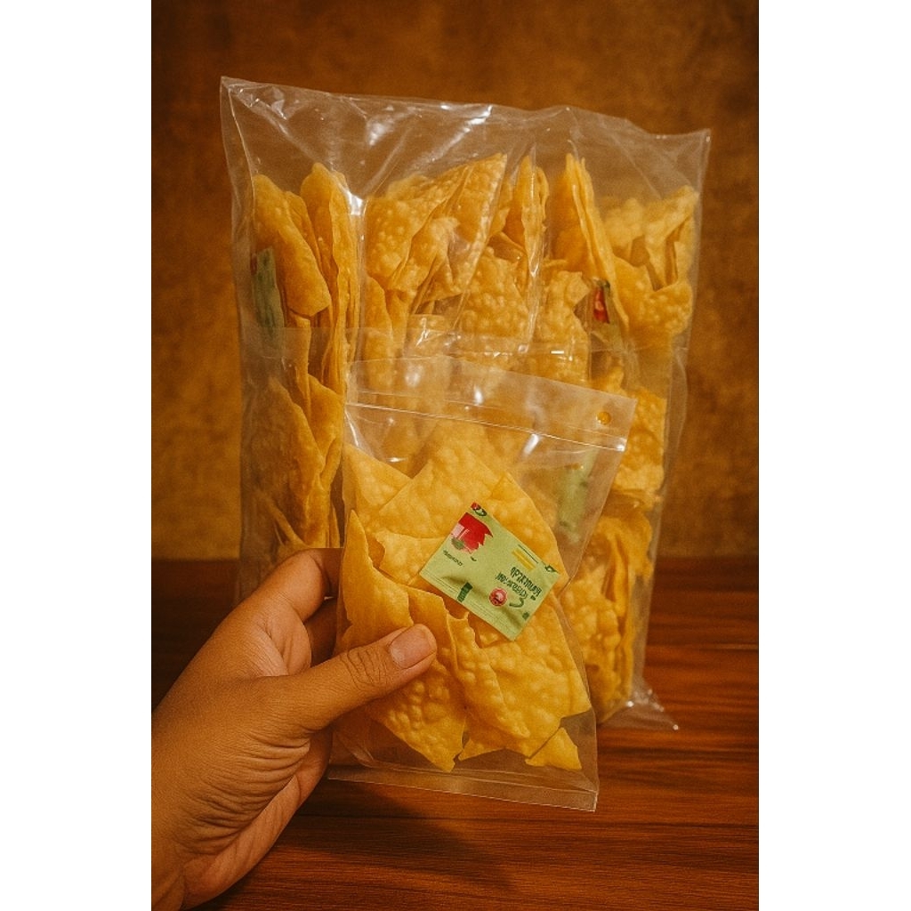 Jual keripik pangsit gurih renyah 1kg | Shopee Indonesia