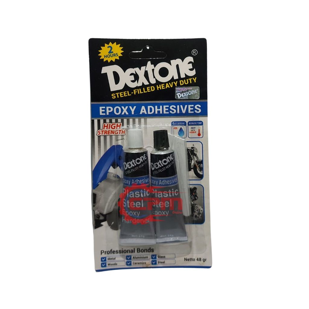 Jual Dextone Lem Besi PS Epoxy Adhesives 48gr 2 Jam Plastik Steel Lem ...