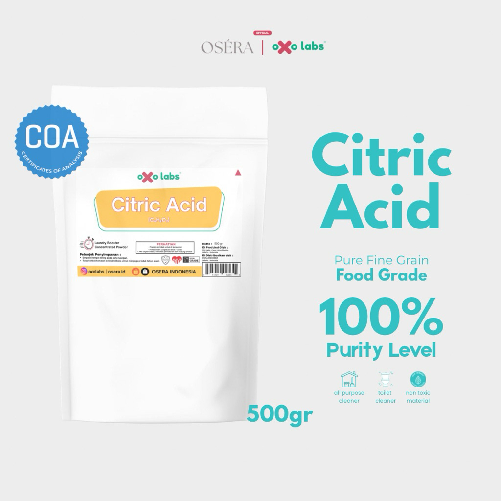 Jual Citrun Acid - Asam Sitrat Food Grade Serbuk Ajaib Pembersih ...
