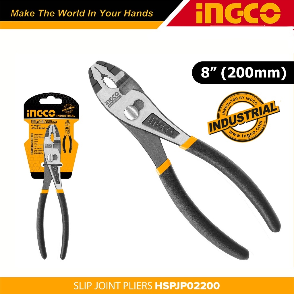 Jual HSPJP02200 INGCO - Tang Slip Joint Plier INGCO Slip Joint Pliers 8 ...